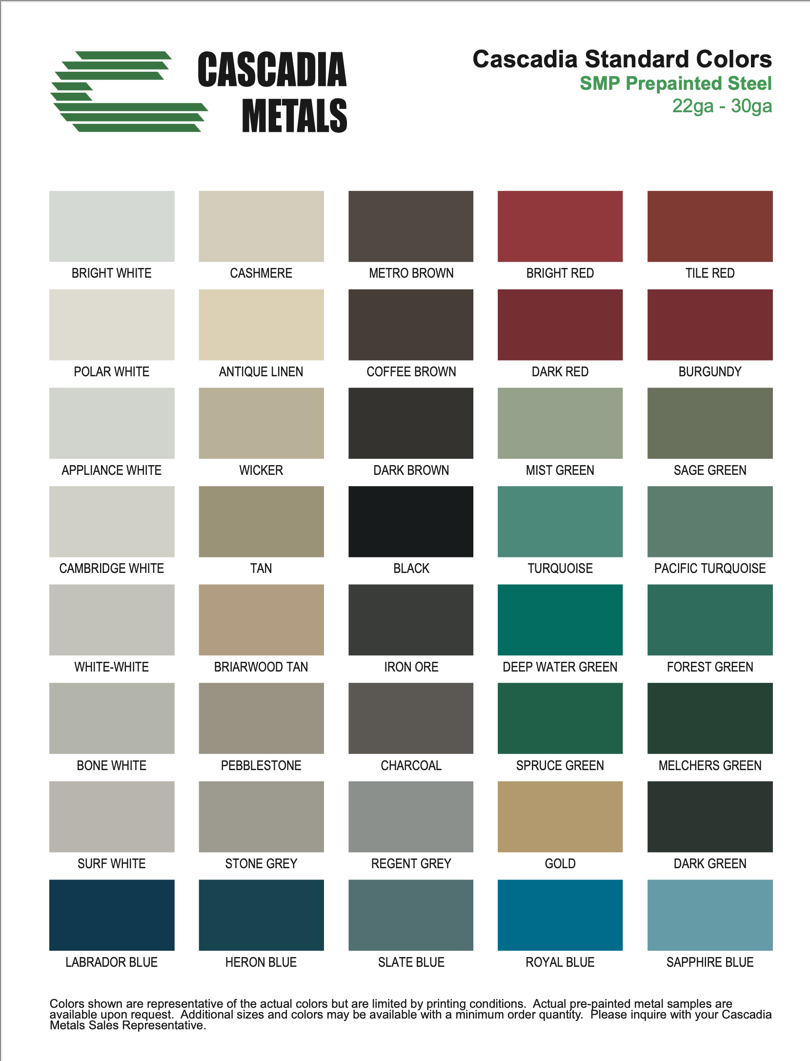 Project: Cascadia Color Collection — Great Valley Construction