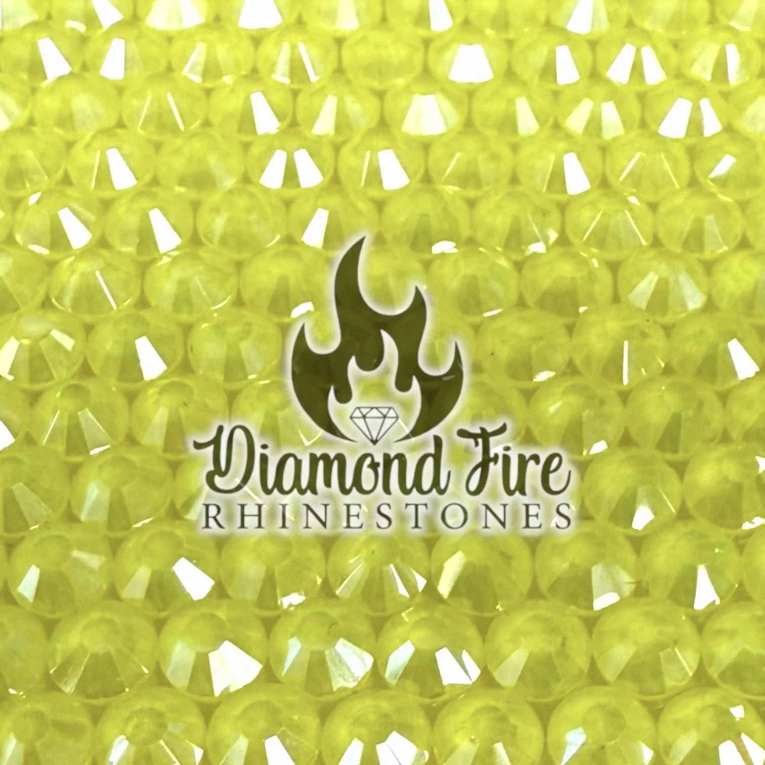 Flatback Topaz Luster Glass Rhinestones — Diamond Fire Rhinestones