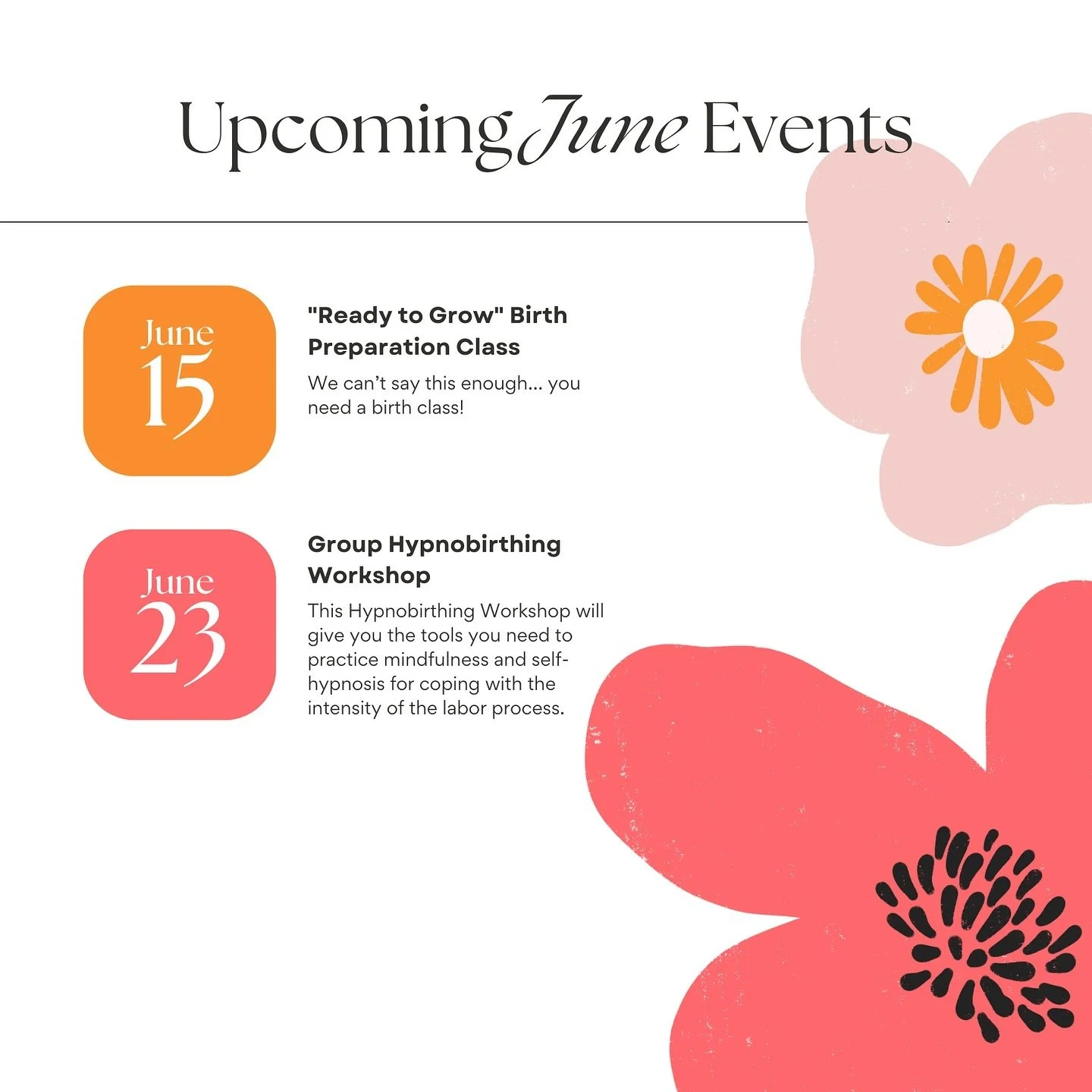 Events + Classes — Rooted Birth | San Antonio, Texas Doula Collective