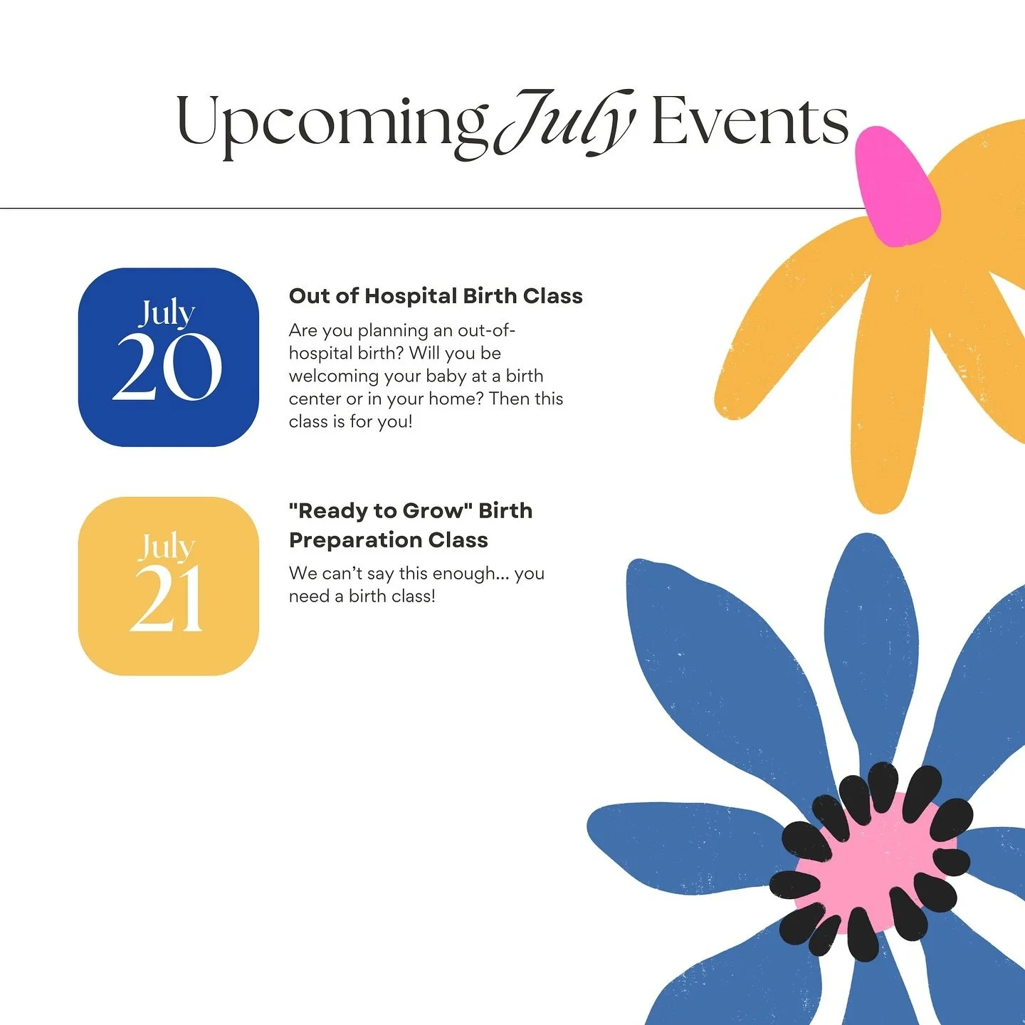 Events + Classes — Rooted Birth | San Antonio, Texas Doula Collective