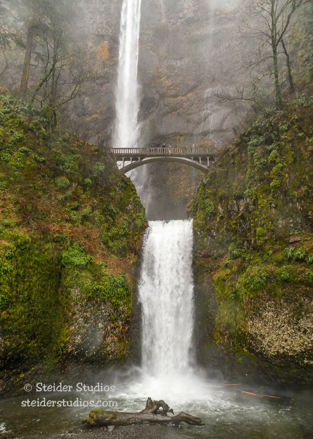 Multnomah Falls Snow