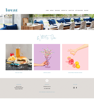 Restaurant Lovat — Studio Us : Branding for Visionaries