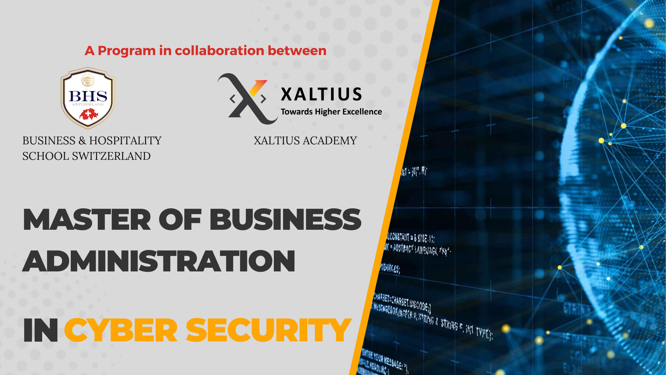 BHSS/Xaltius MBA in Cyber Security Program — MY GLOBAL WORLD GROUP