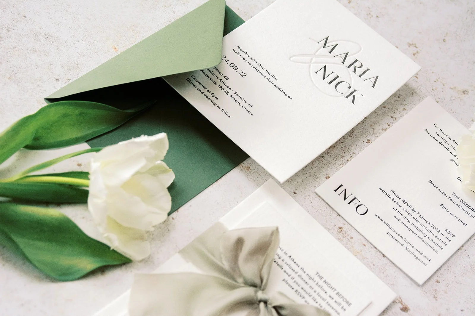 Semi Custom & Pre-Designed Letterpress Wedding Invitations — Ink & Paper