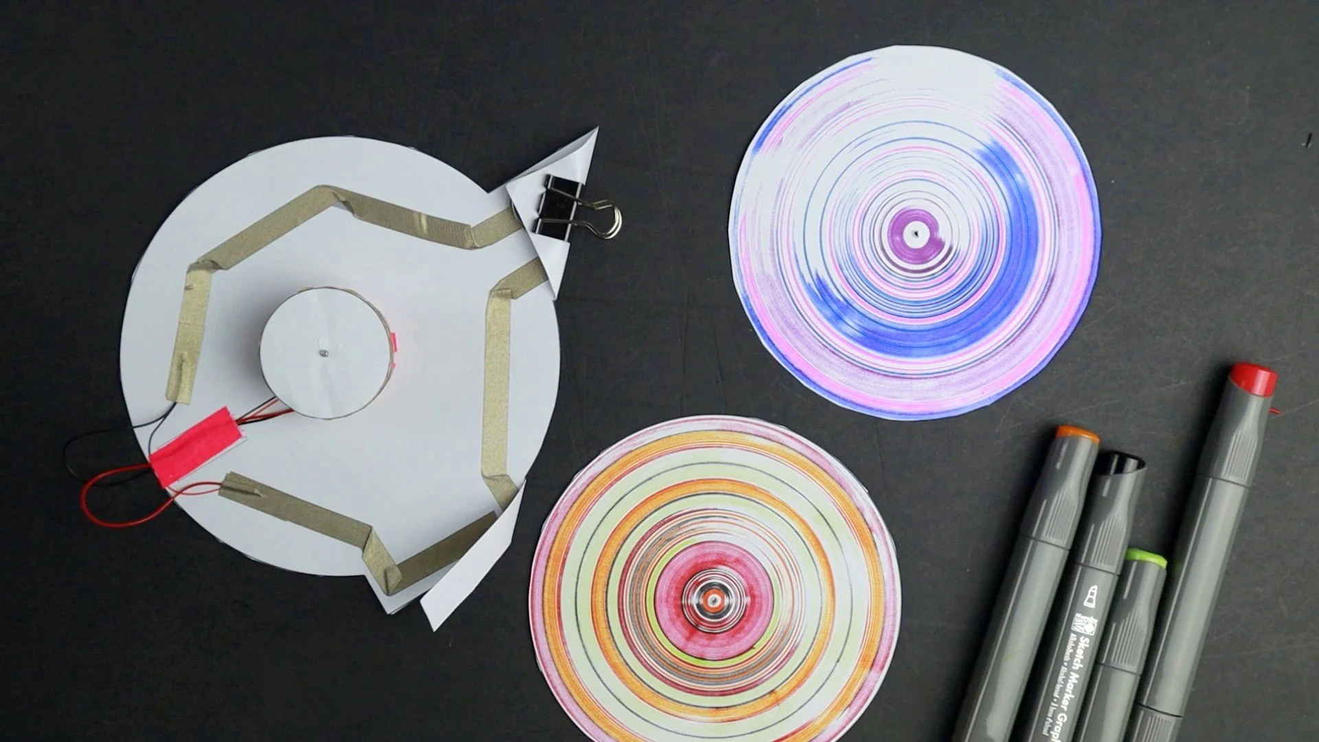 DIY Spin Art Robot for Kids — Volt, Paper, Scissors!