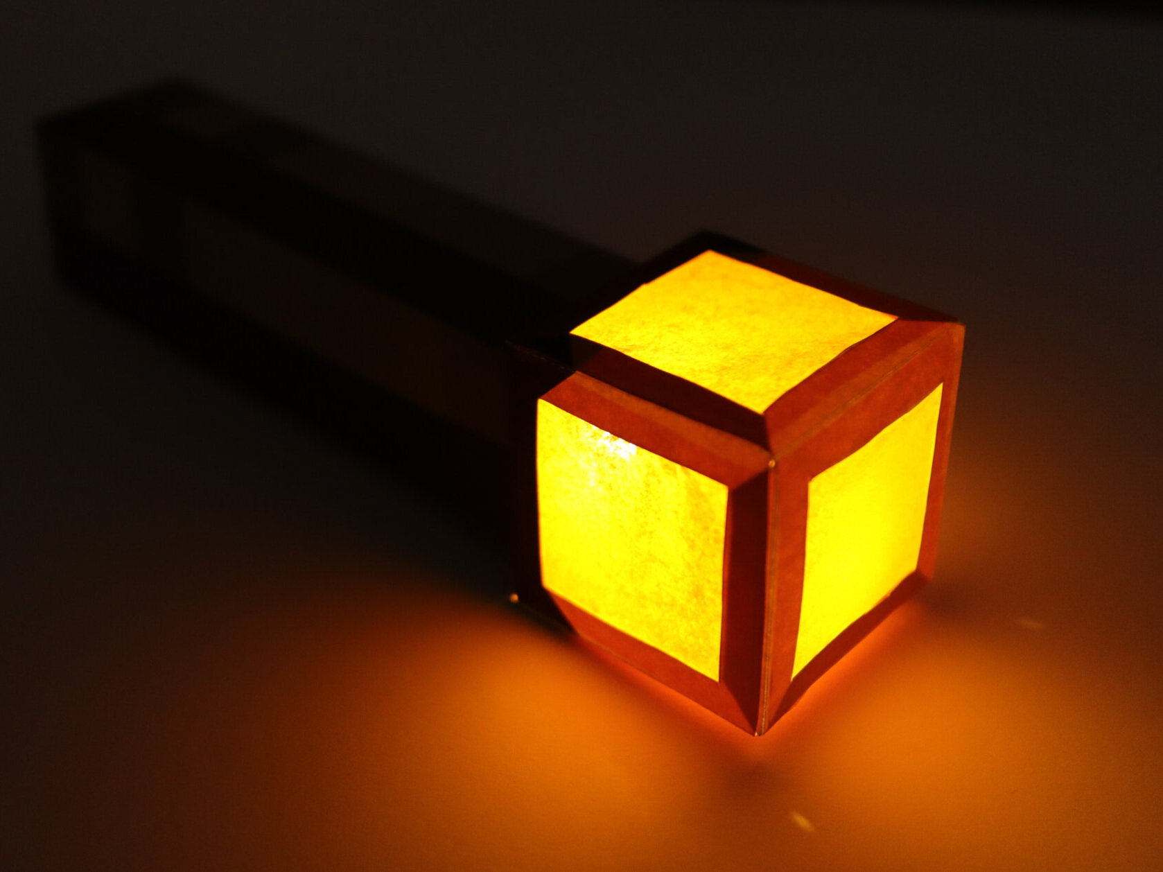 DIY Minecraft Inspired Paper Torch for Kids — Volt, Paper, Scissors!