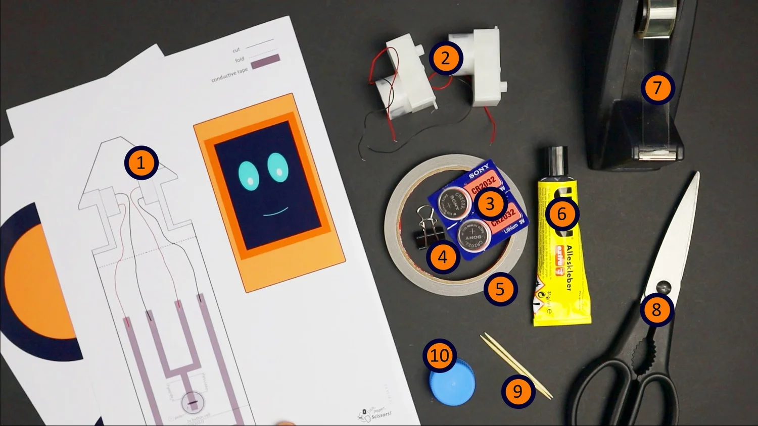 Easy DIY Robot for Kids — Volt, Paper, Scissors!