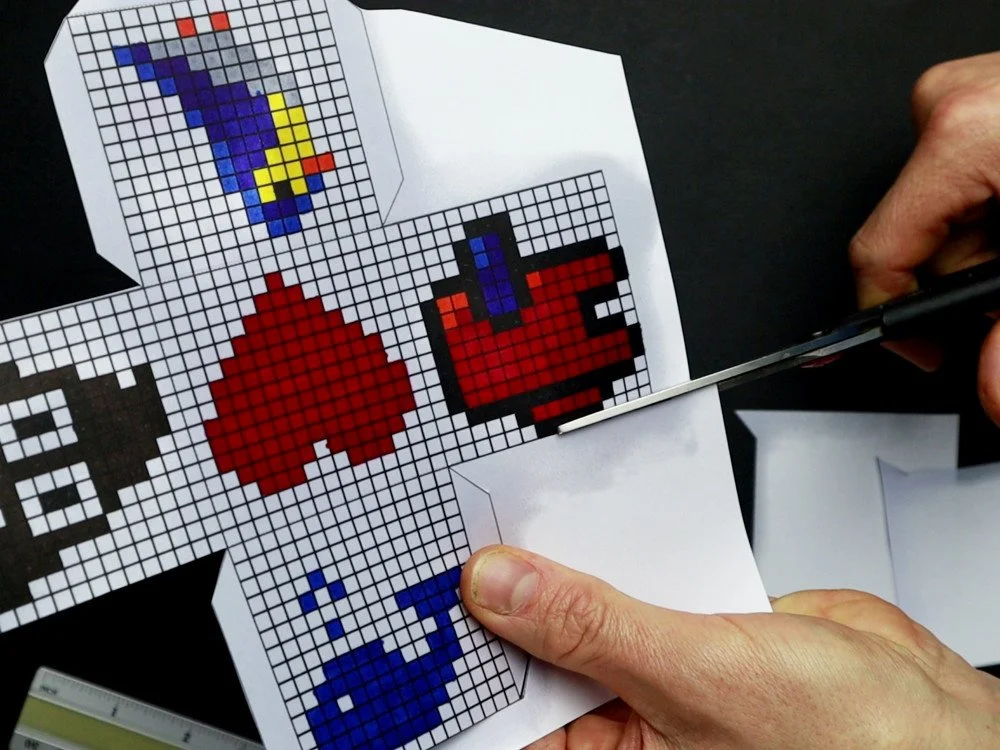 LED Pixel Art Cubes for Kids — Volt, Paper, Scissors!