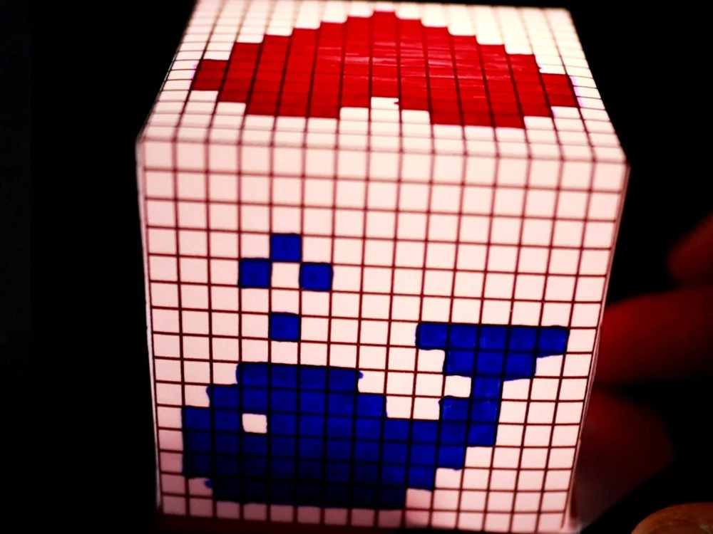 LED Pixel Art Cubes for Kids — Volt, Paper, Scissors!