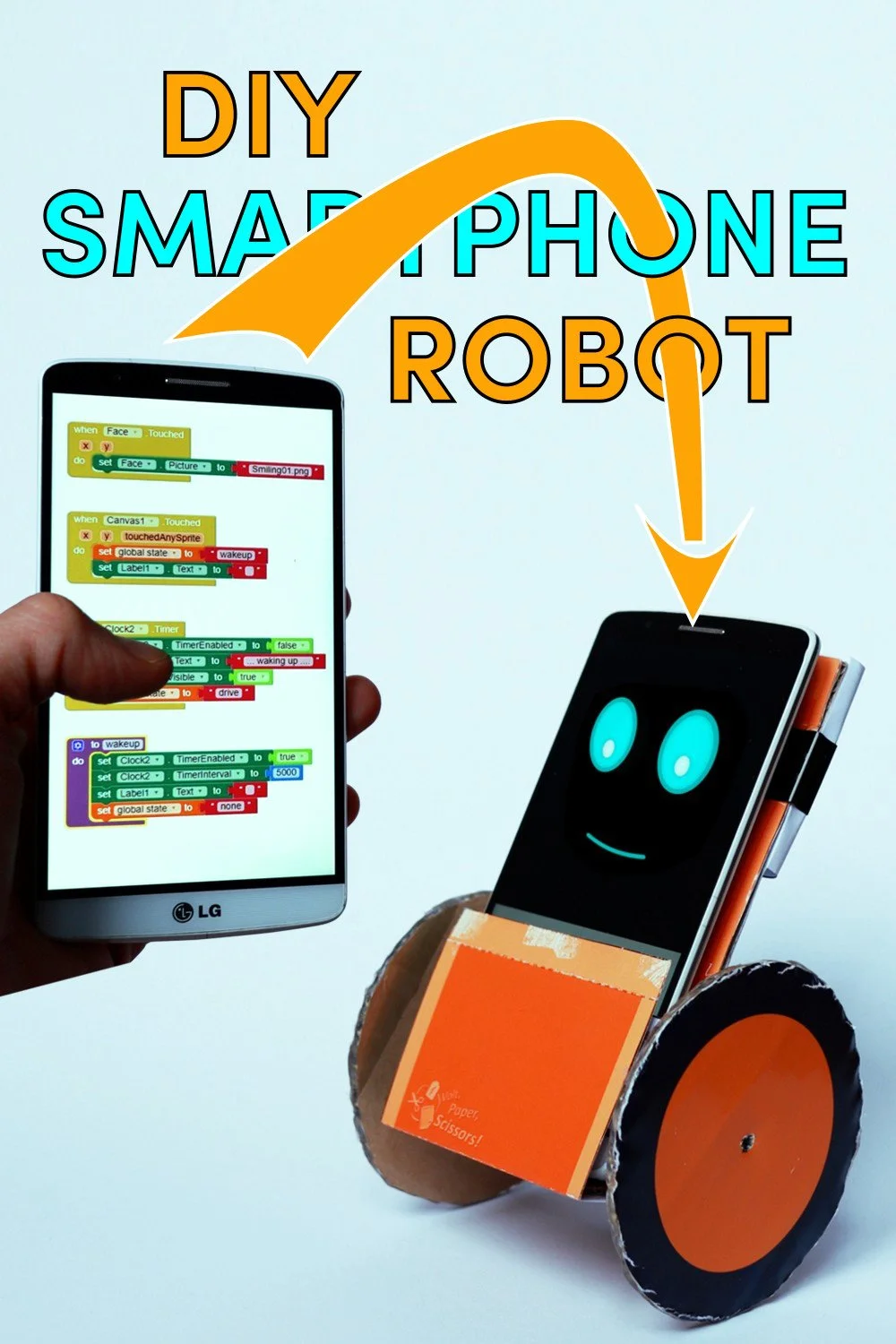 Easy DIY Robot for Kids — Volt, Paper, Scissors!