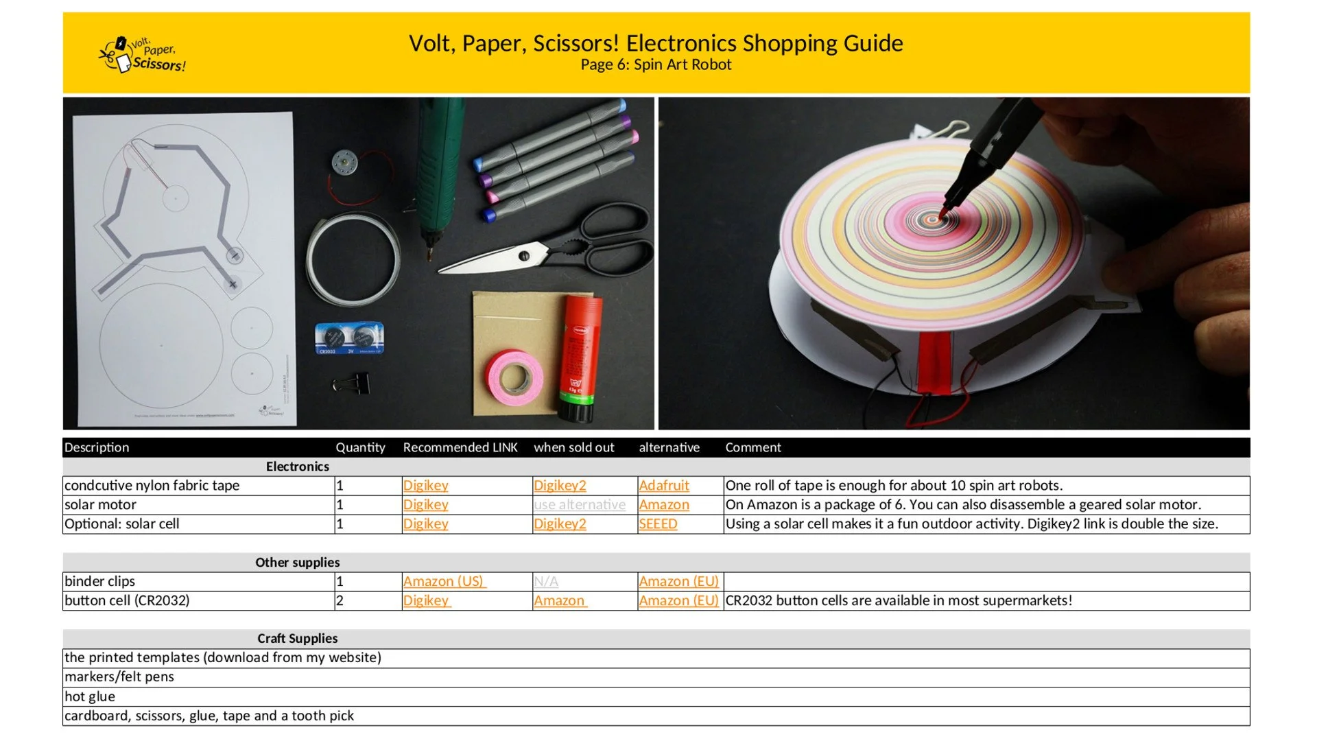 DIY Spin Art Robot for Kids — Volt, Paper, Scissors!