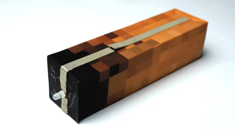 DIY Minecraft Inspired Paper Torch for Kids — Volt, Paper, Scissors!