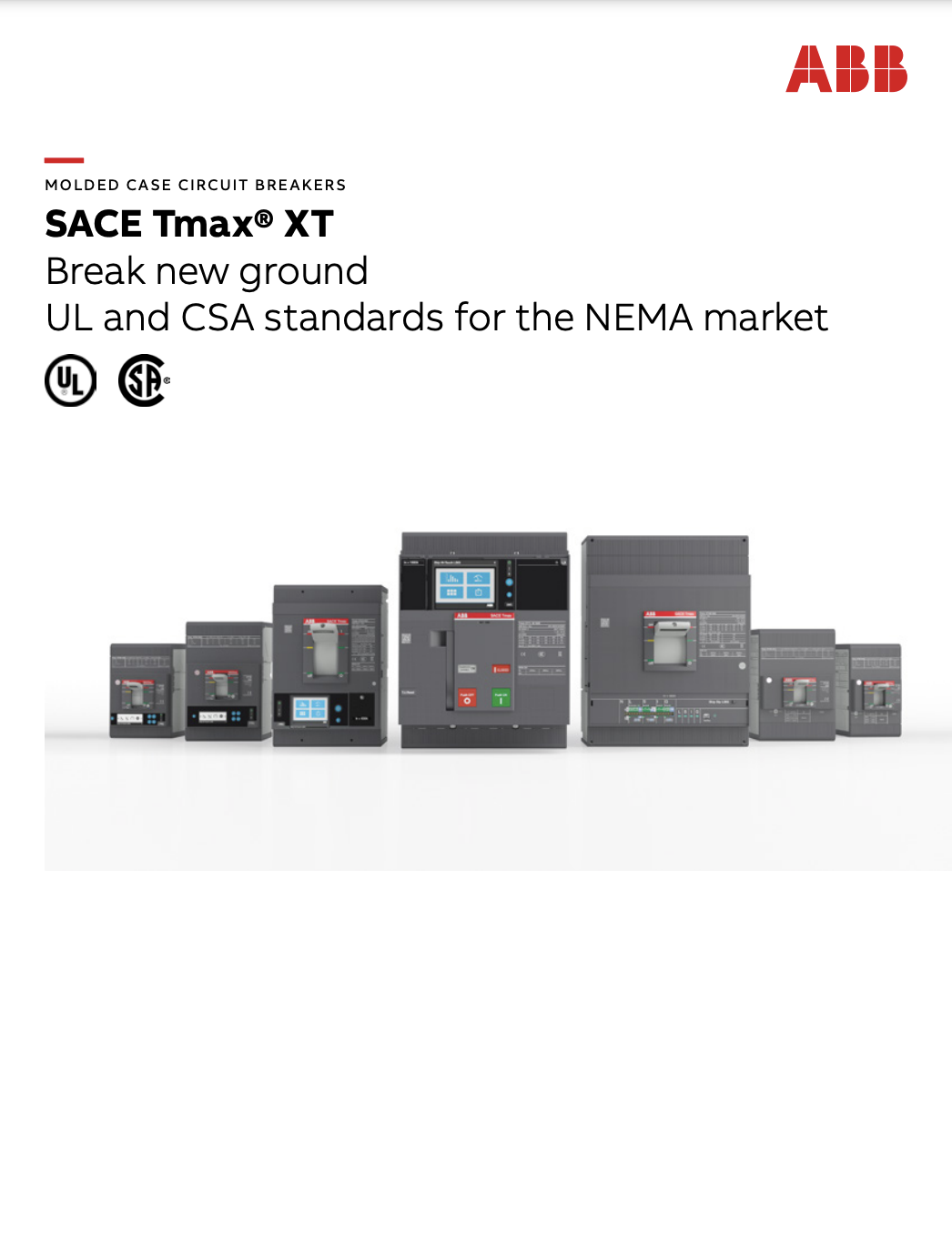 SACE Tmax XT Molded Case Circuit Breakers — ABB Marketing to Marketing (M2M) Distributor Portal