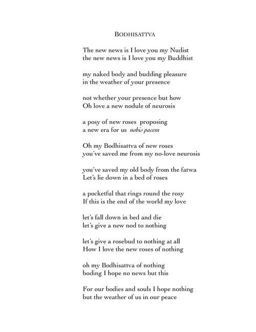 Bodhisattva — Sarah Arvio