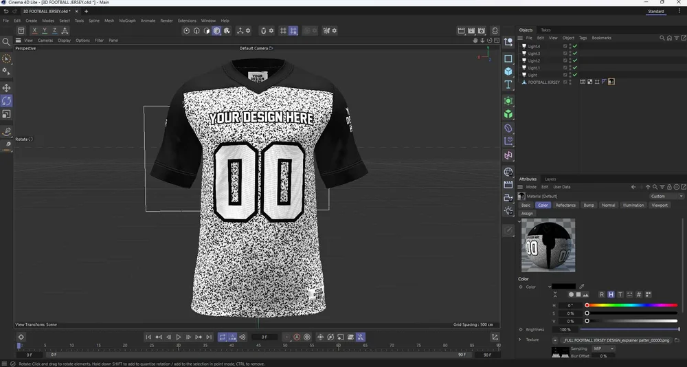 HOW TO CUSTOMIZE 3D FOOTBALL JERSEY MOCKUP IN AFTER EFFECTS — Makin’ Magic