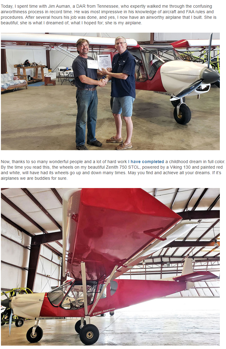 Zenith 750 STOL — Viking Aircraft Engines