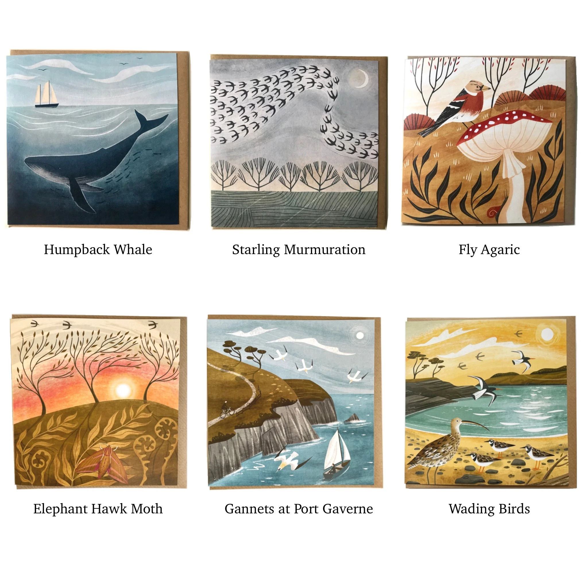 Nature Cards Pack of 3 — Holly Astle