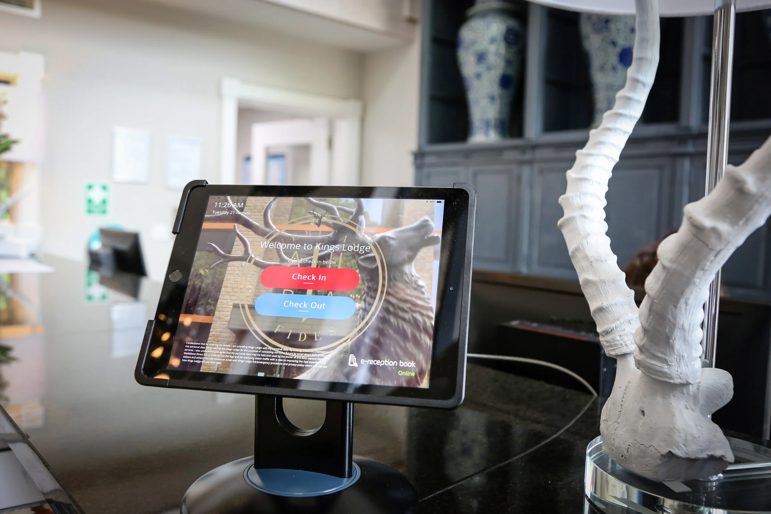 Electronic Visitor & Staff Sign-In | e-Reception Book — MediaBase Direct