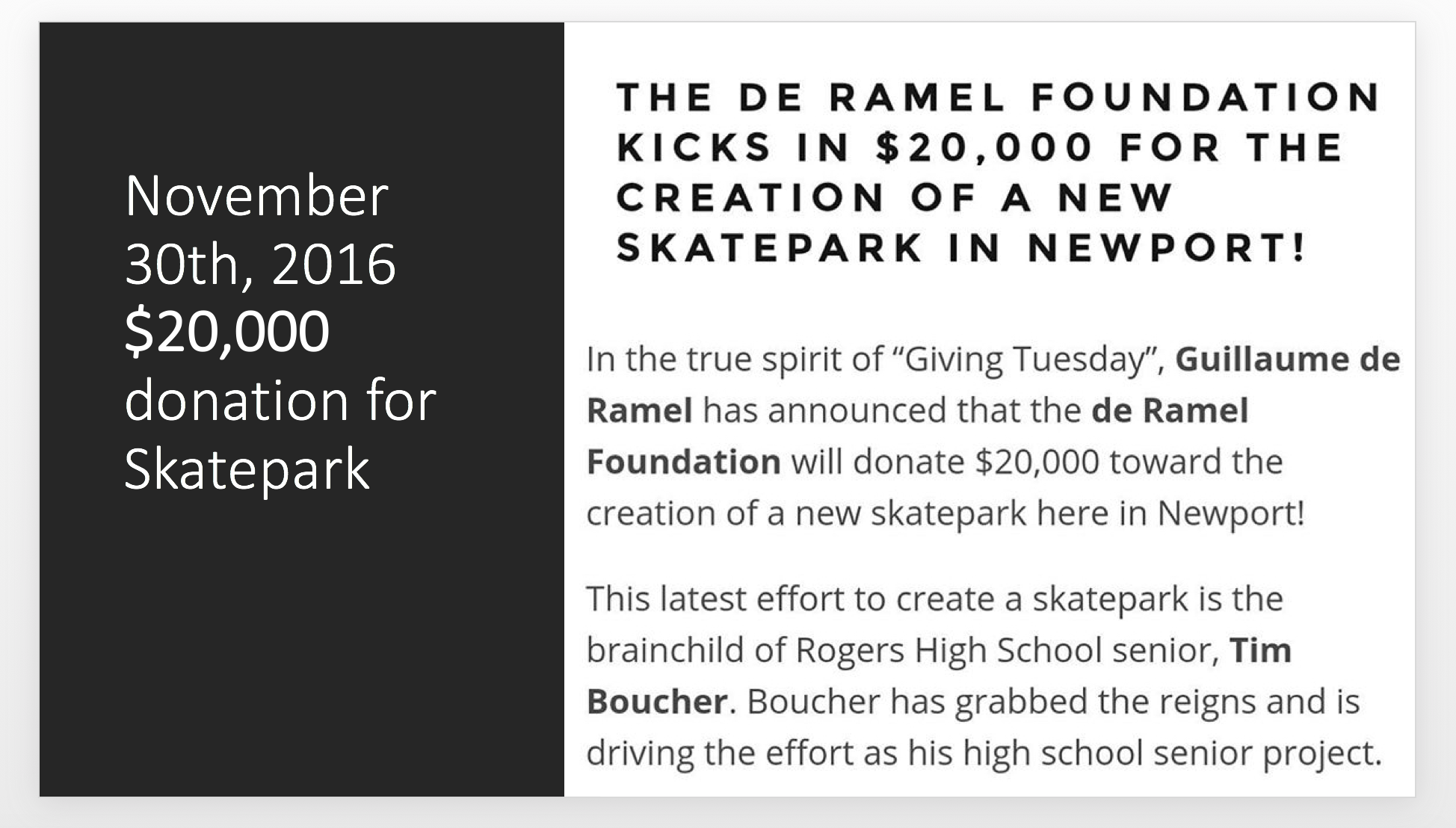 FRIENDS OF NEWPORT SKATEPARK