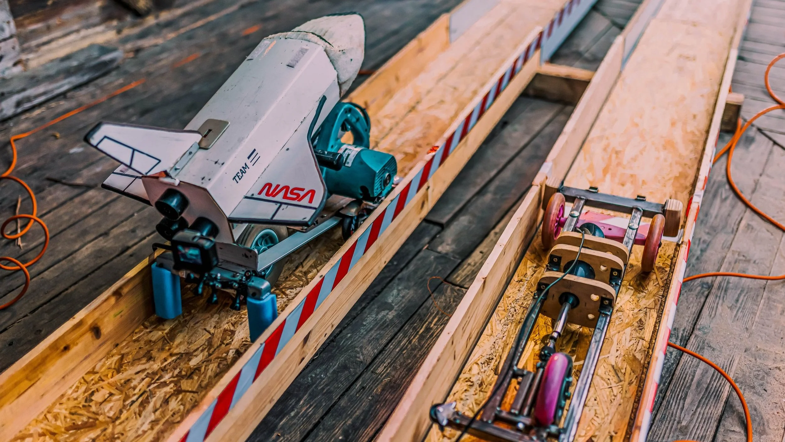 Power Tool Drag Racing — Maker Faire Gent