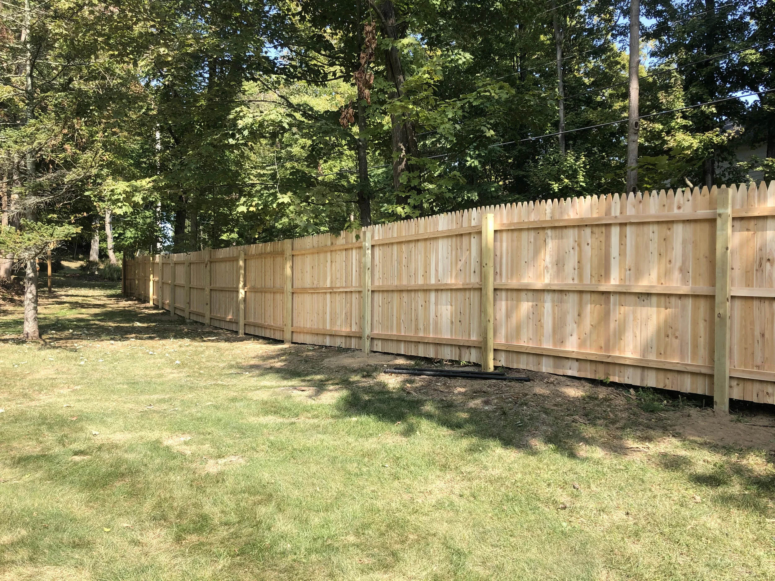 Wooden Fencing — MID HUDSON FENCE CO.