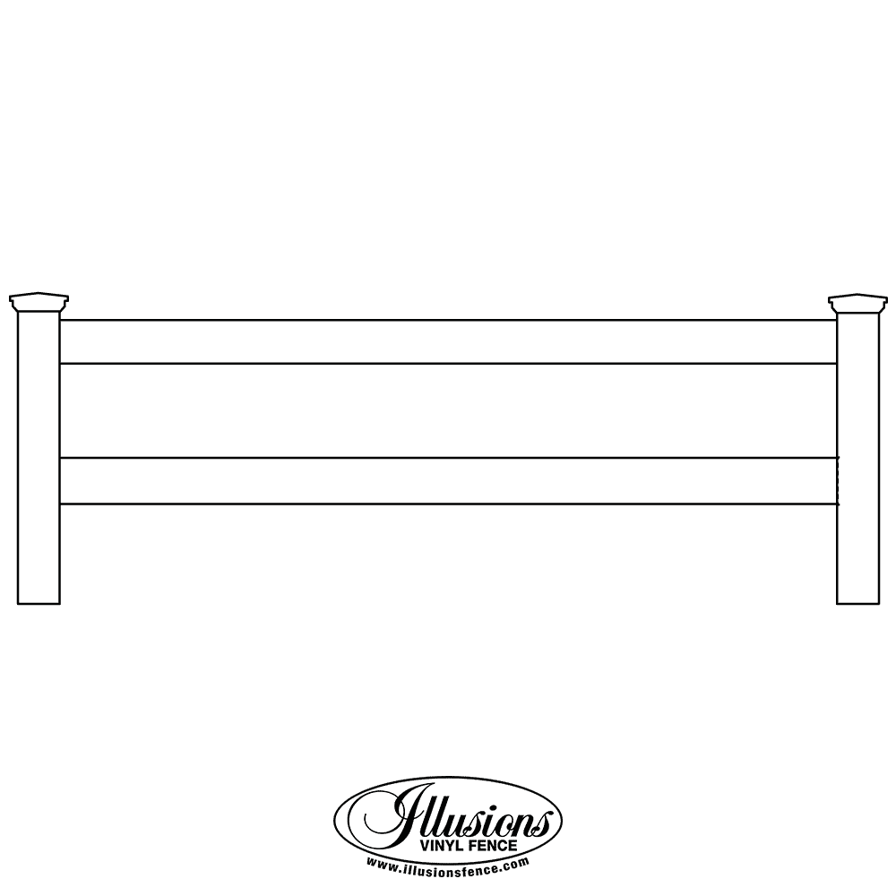 Vinyl Post & Rail Fencing — MID HUDSON FENCE CO. 845-221-8700