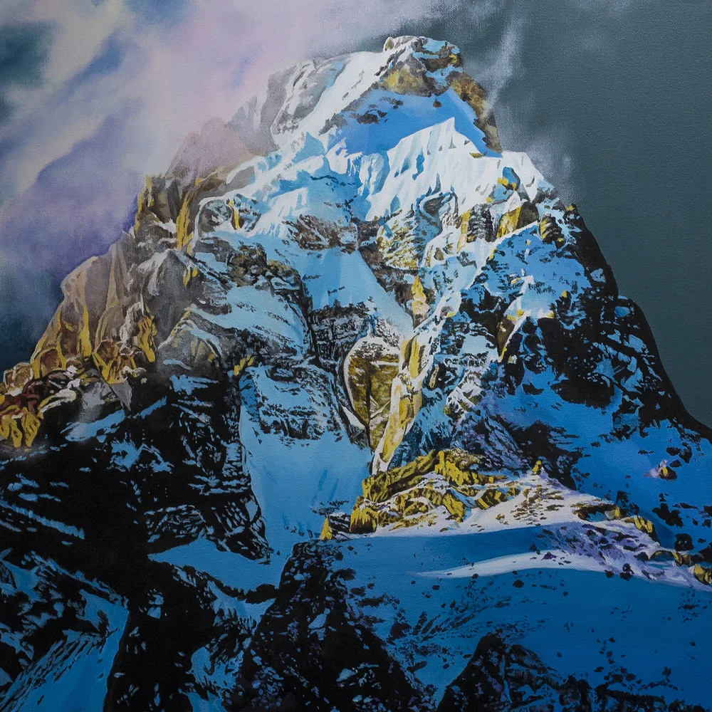 Peaks Original Mountain Painting — Haley [Badenhop] Leeper Art + Murals