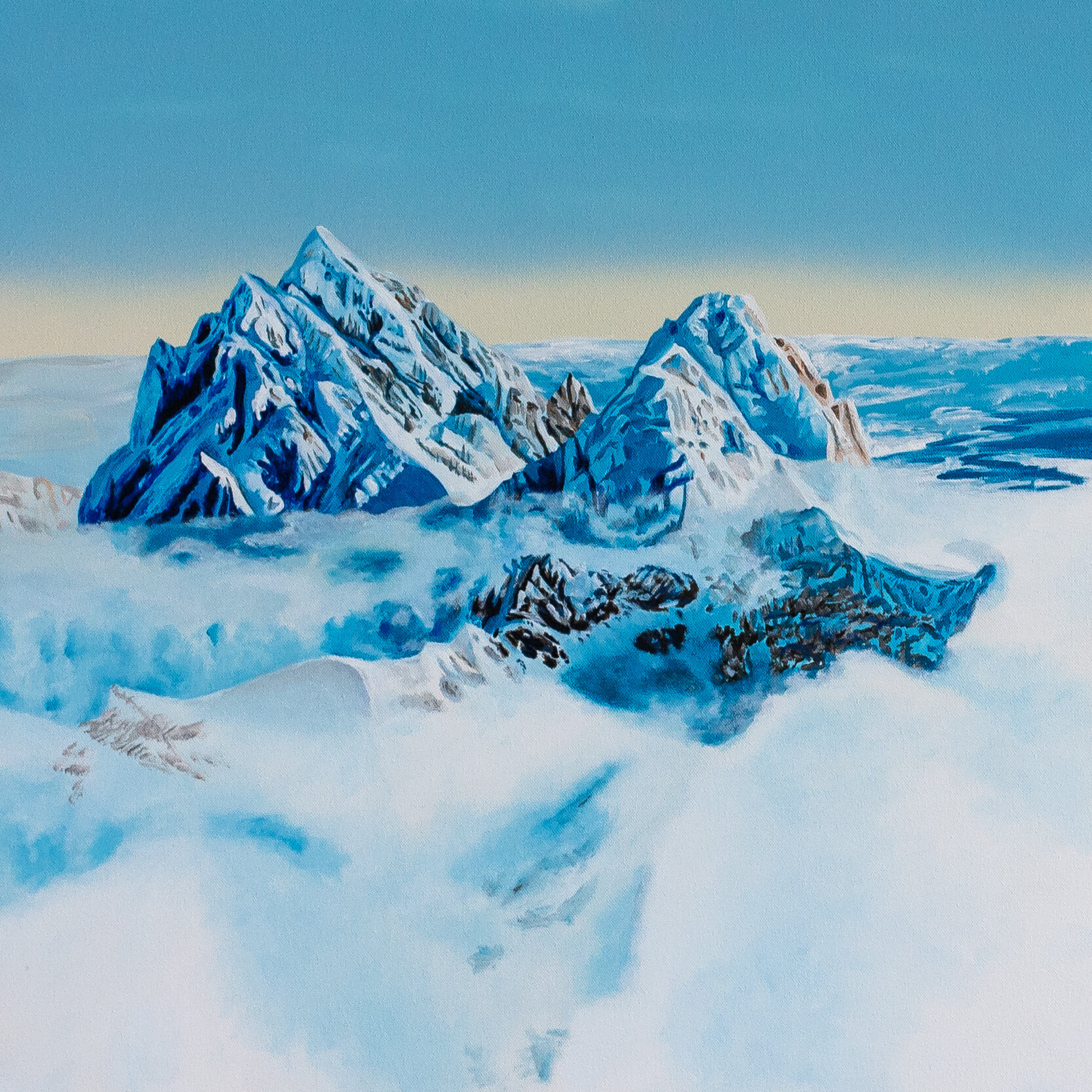 Delta Lake Original Mountain Painting — Haley [Badenhop] Leeper Art ...