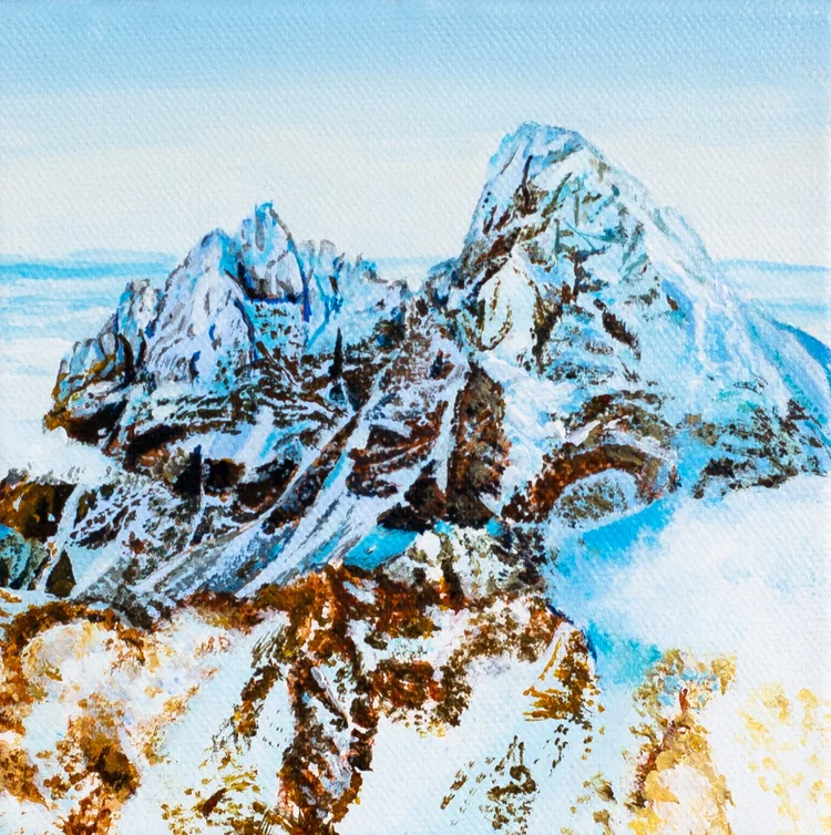 Cotton Candy Original Mountain Painting — Haley [Badenhop] Leeper Art ...