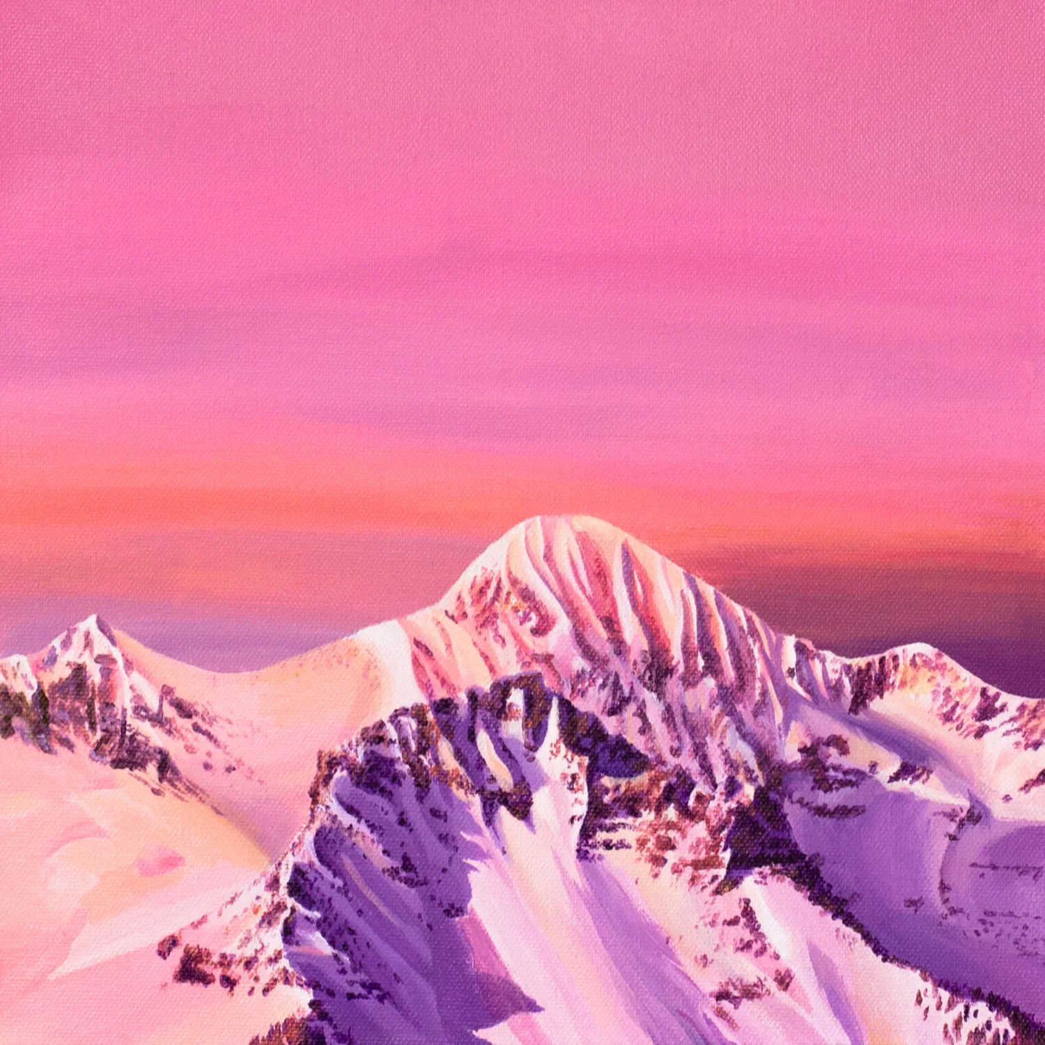 Peaks Original Mountain Painting — Haley [Badenhop] Leeper Art + Murals