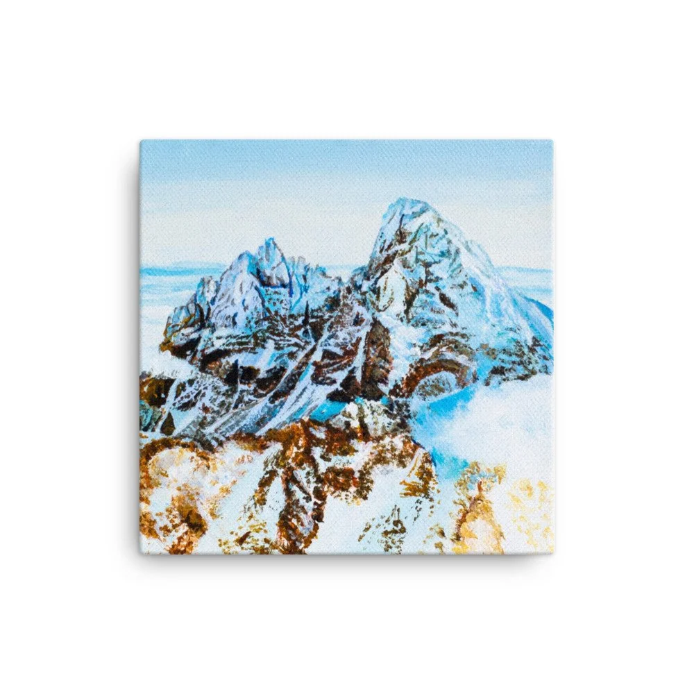 Delta Lake Original Mountain Painting — Haley Leeper Art