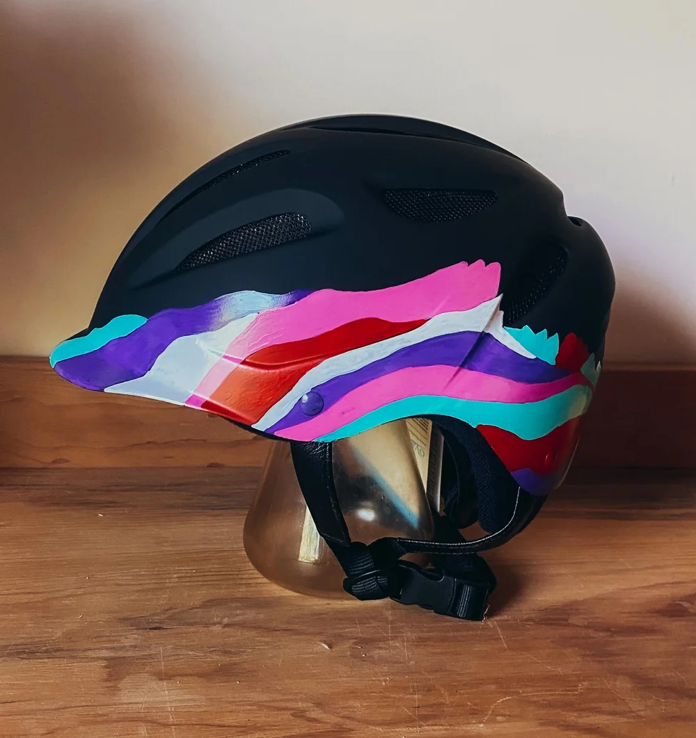 How to Paint Your Ski Helmet — Haley Leeper Art