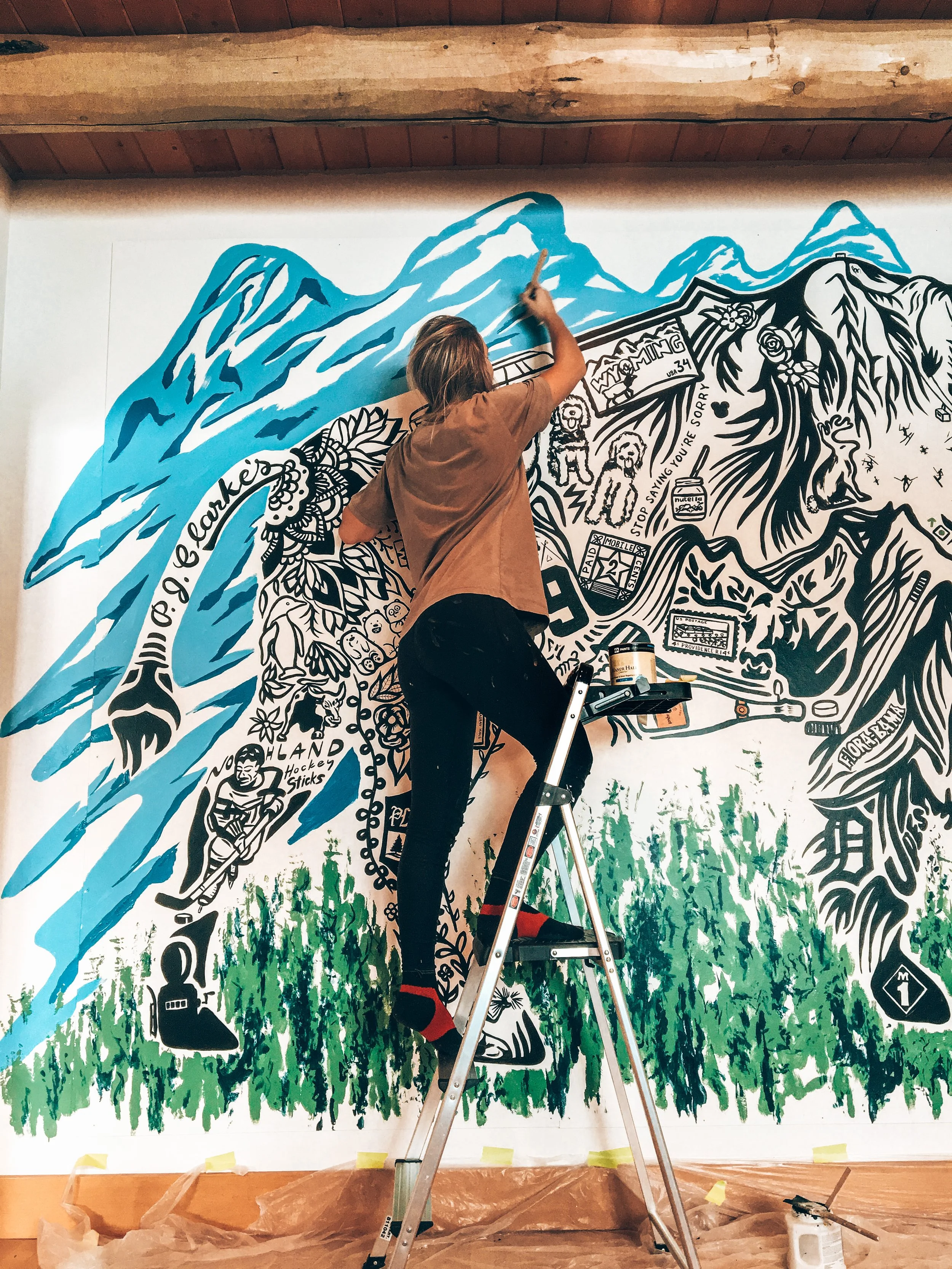 How to Paint Murals Course | Start Your Mural Journey Today — Haley ...