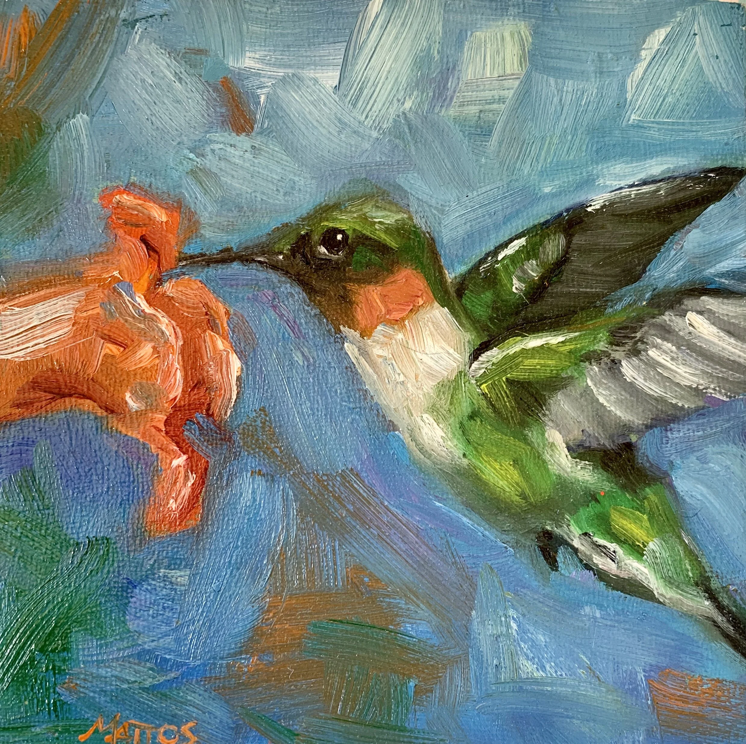 Paintings Of Hummingbirds