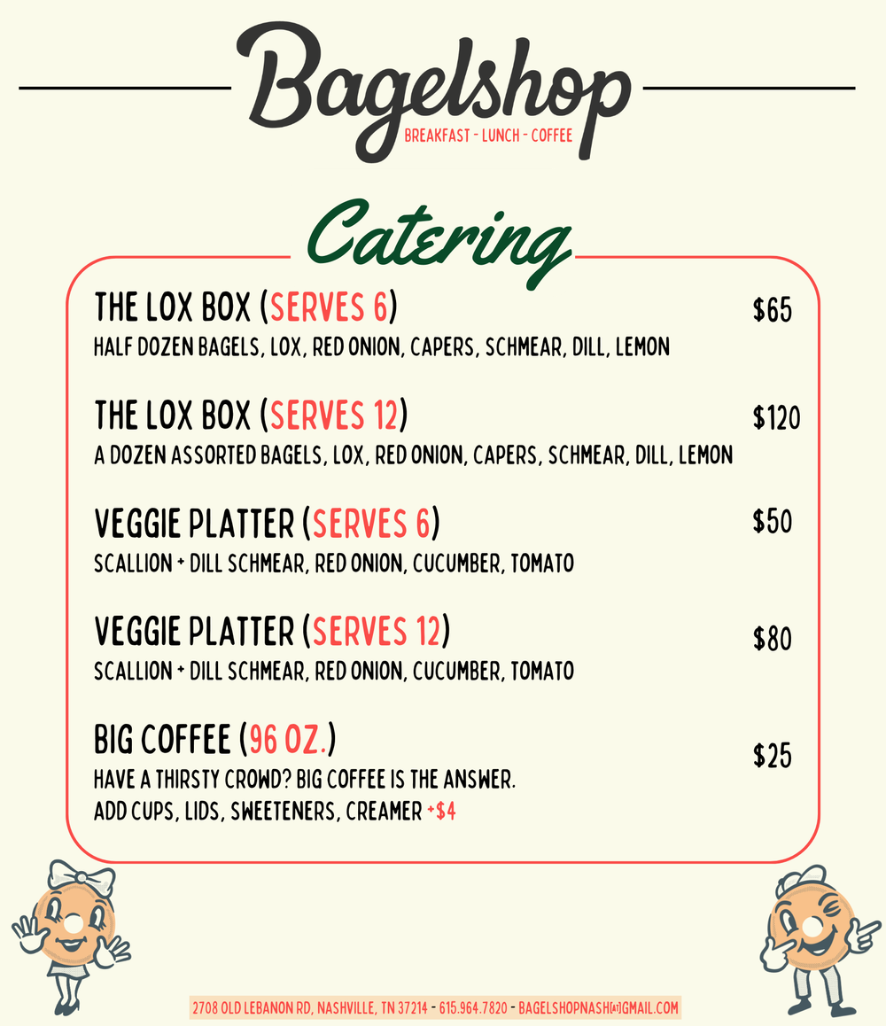 Catering — Bagelshop