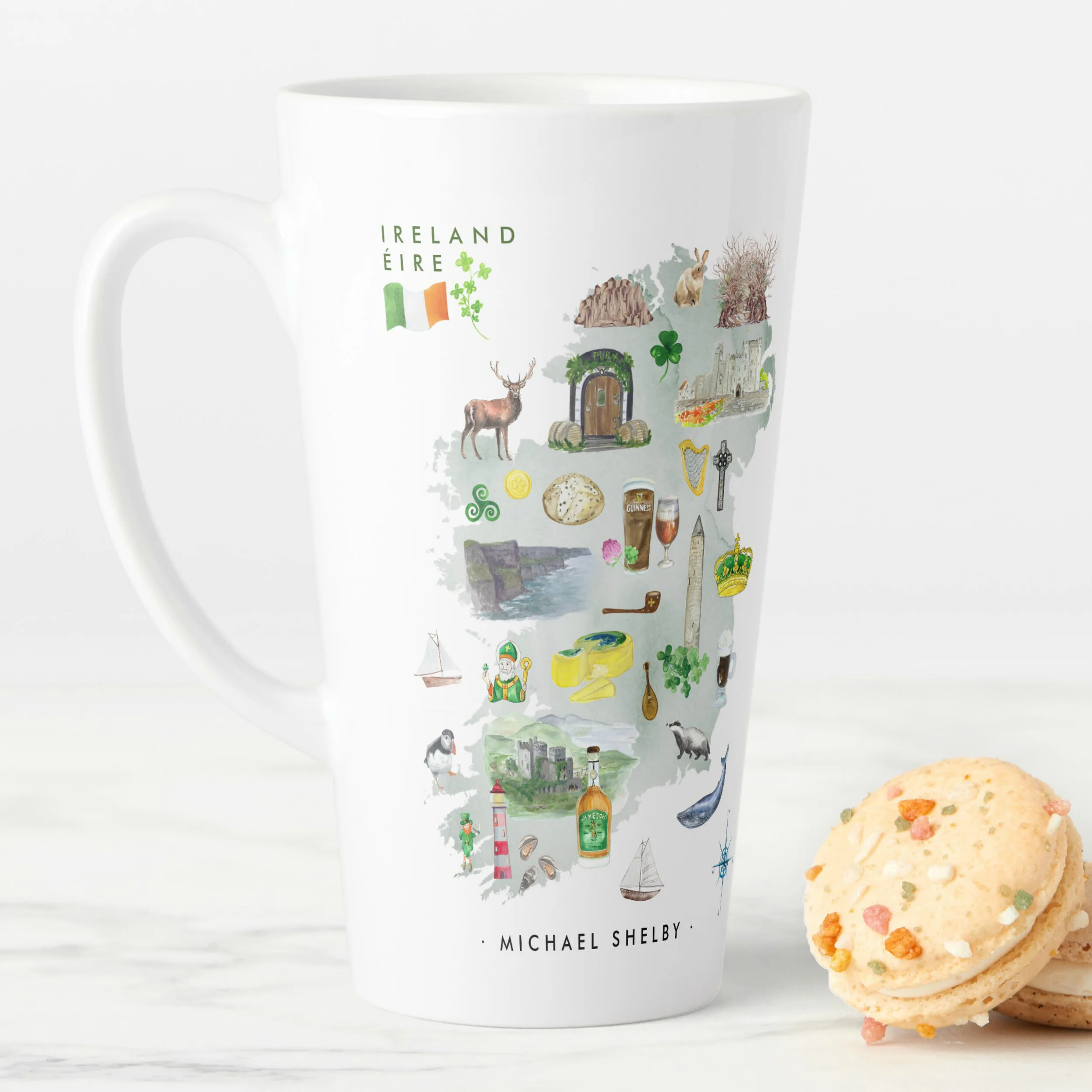 Watercolor Illustrated Map of Ireland — IYHTVDesigns