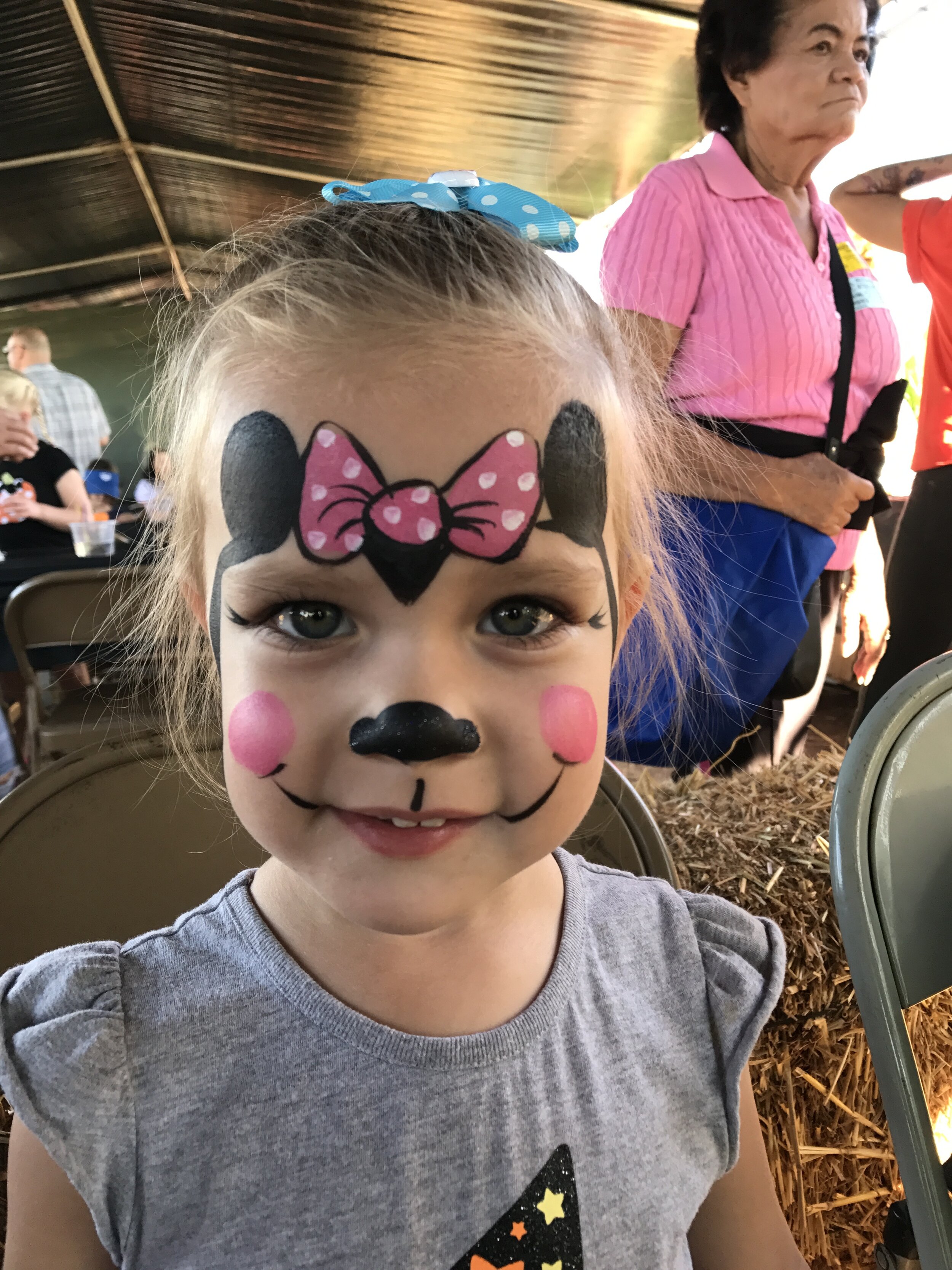 Minnie Mouse Face Paint