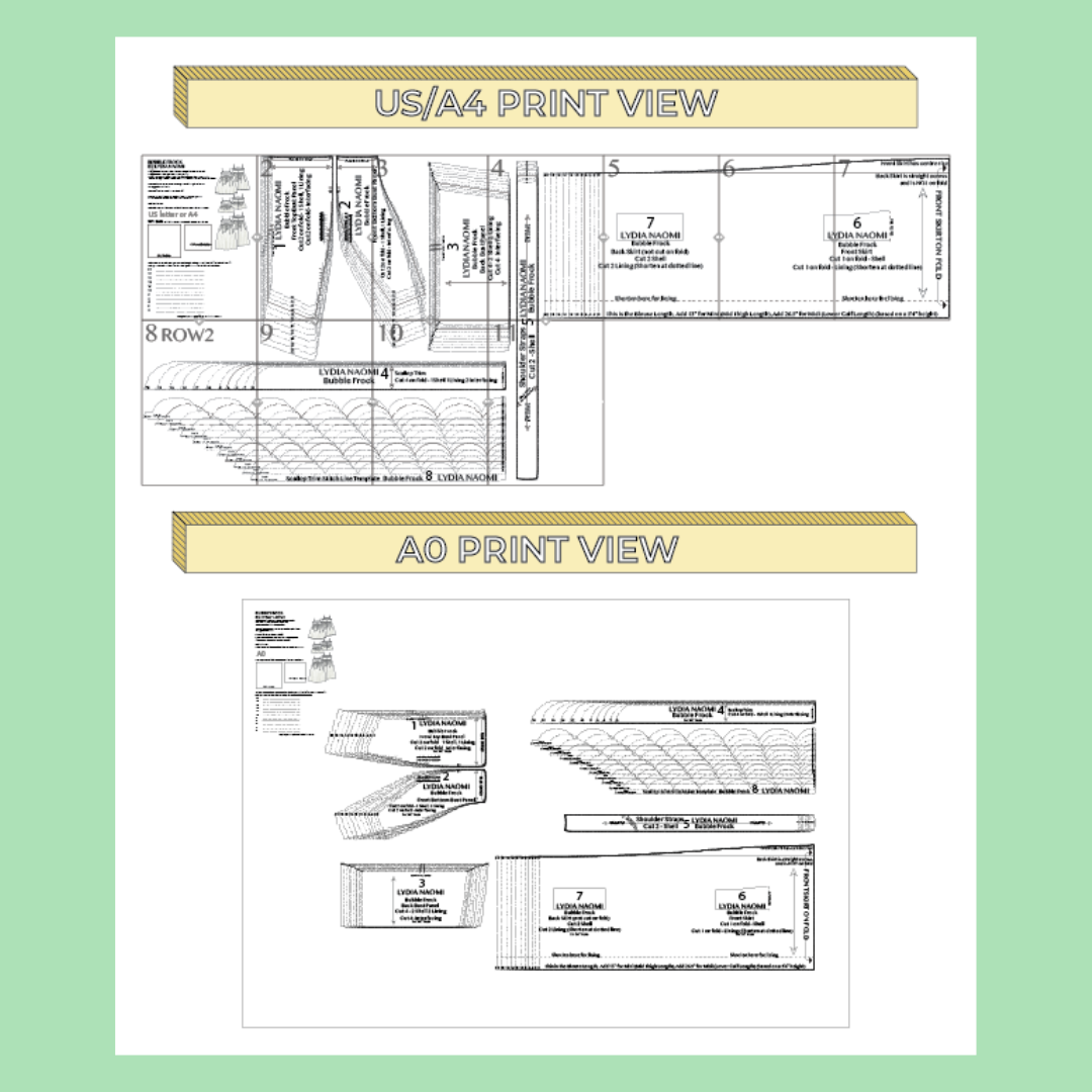 Bubble Frock PDF Sewing Pattern — LYDIA NAOMI