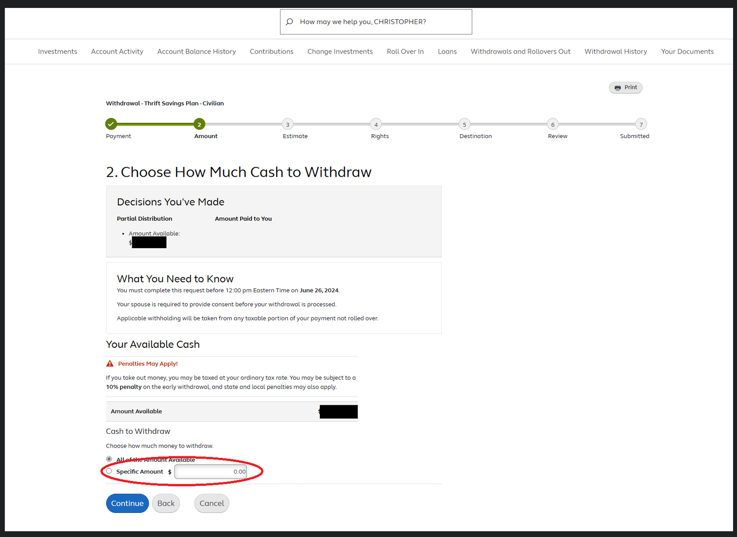 How to Make a TSP Withdrawal (with pictures!) — Barfield Financial