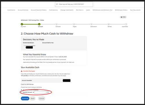 How to Make a TSP Withdrawal (with pictures!) — Barfield Financial