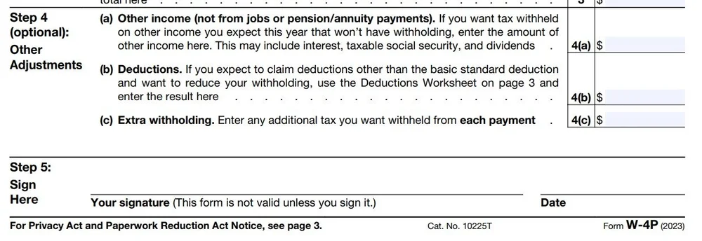 The Dreaded W-4P: How do I fill this out? — Barfield Financial