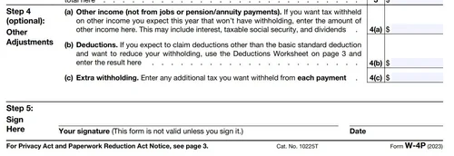 The Dreaded W-4P: How do I fill this out? — Barfield Financial