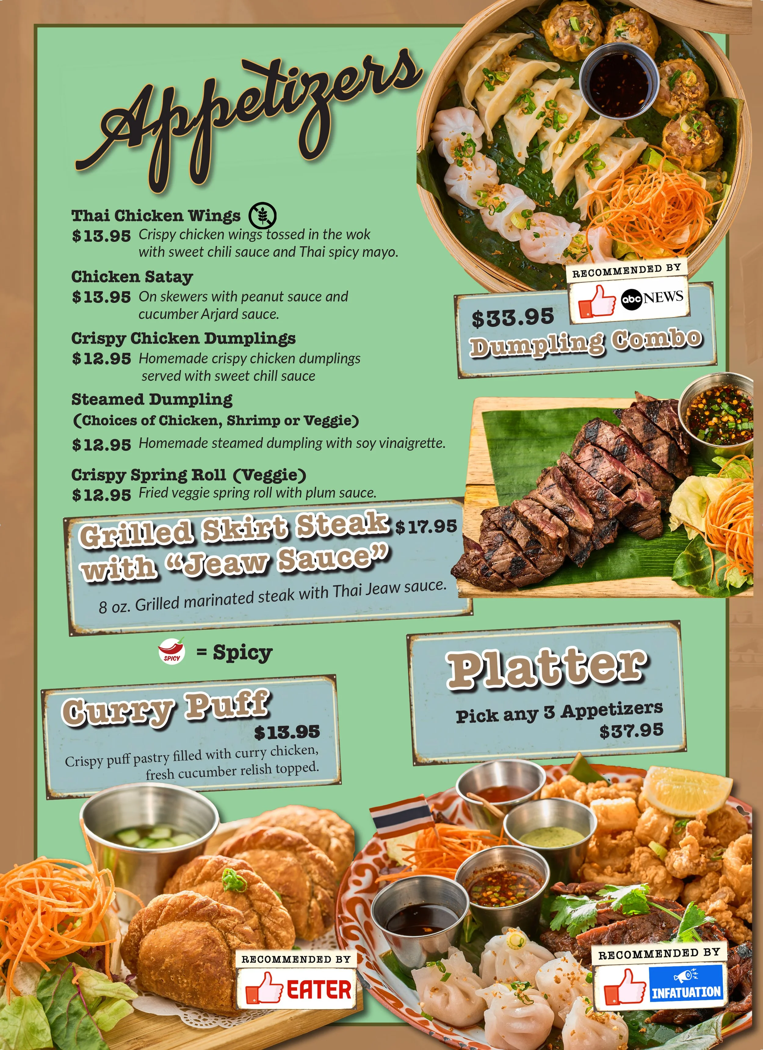 FOOD MENU — TOP THAI VINTAGE