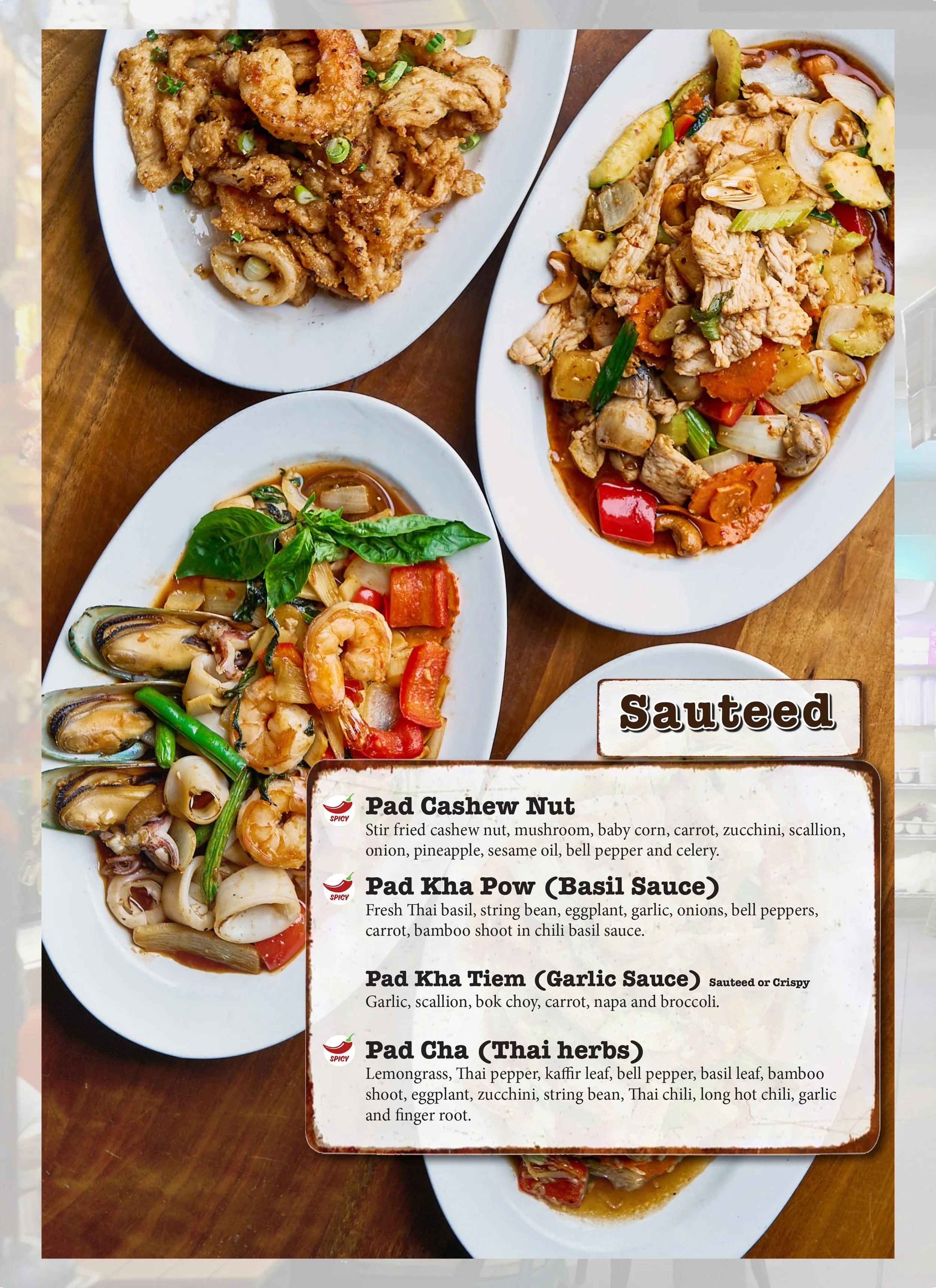 FOOD MENU — TOP THAI VINTAGE