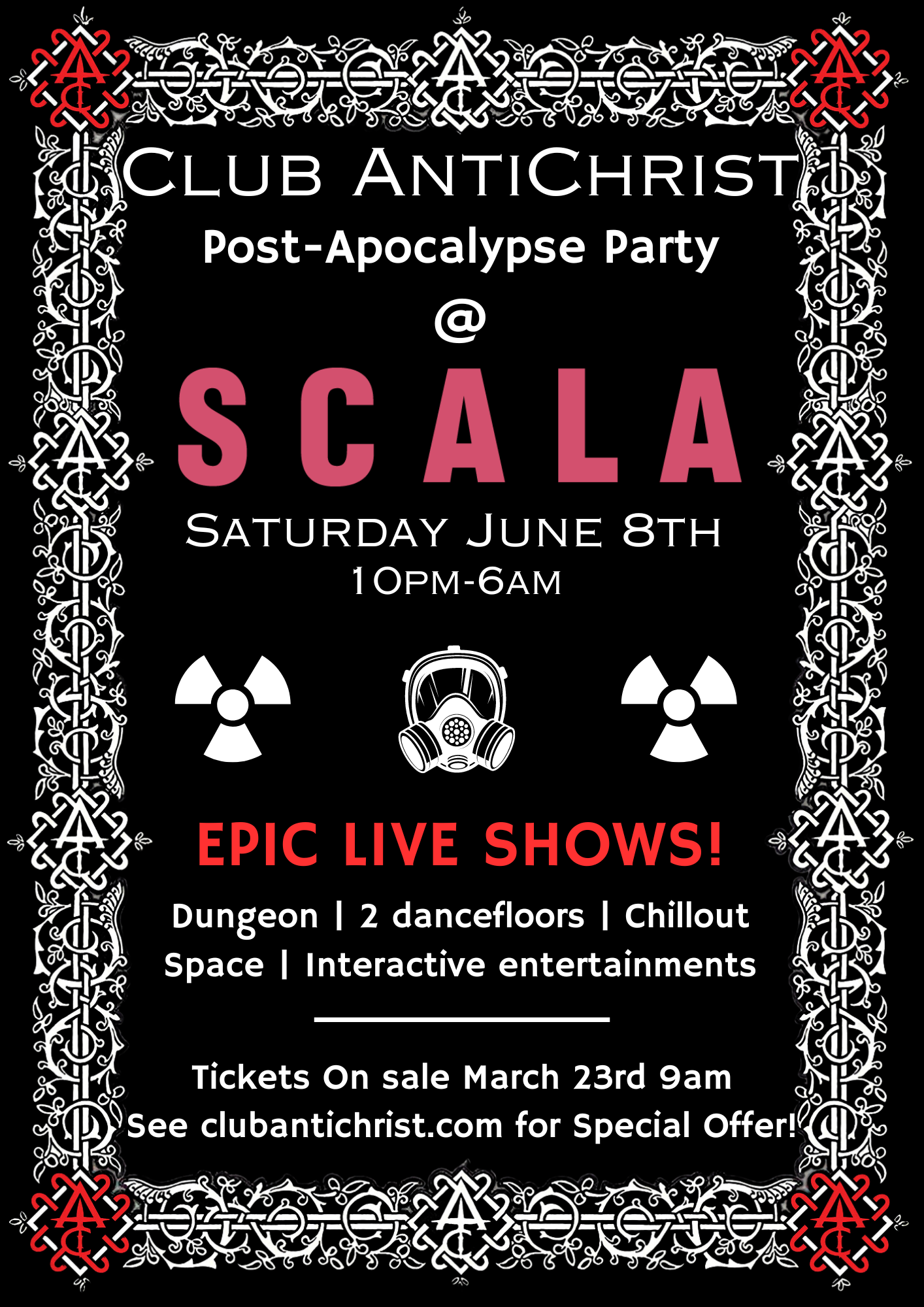 Club AntiChrist Post-Apocalyse Party (20th Birthday) — Club AntiChrist
