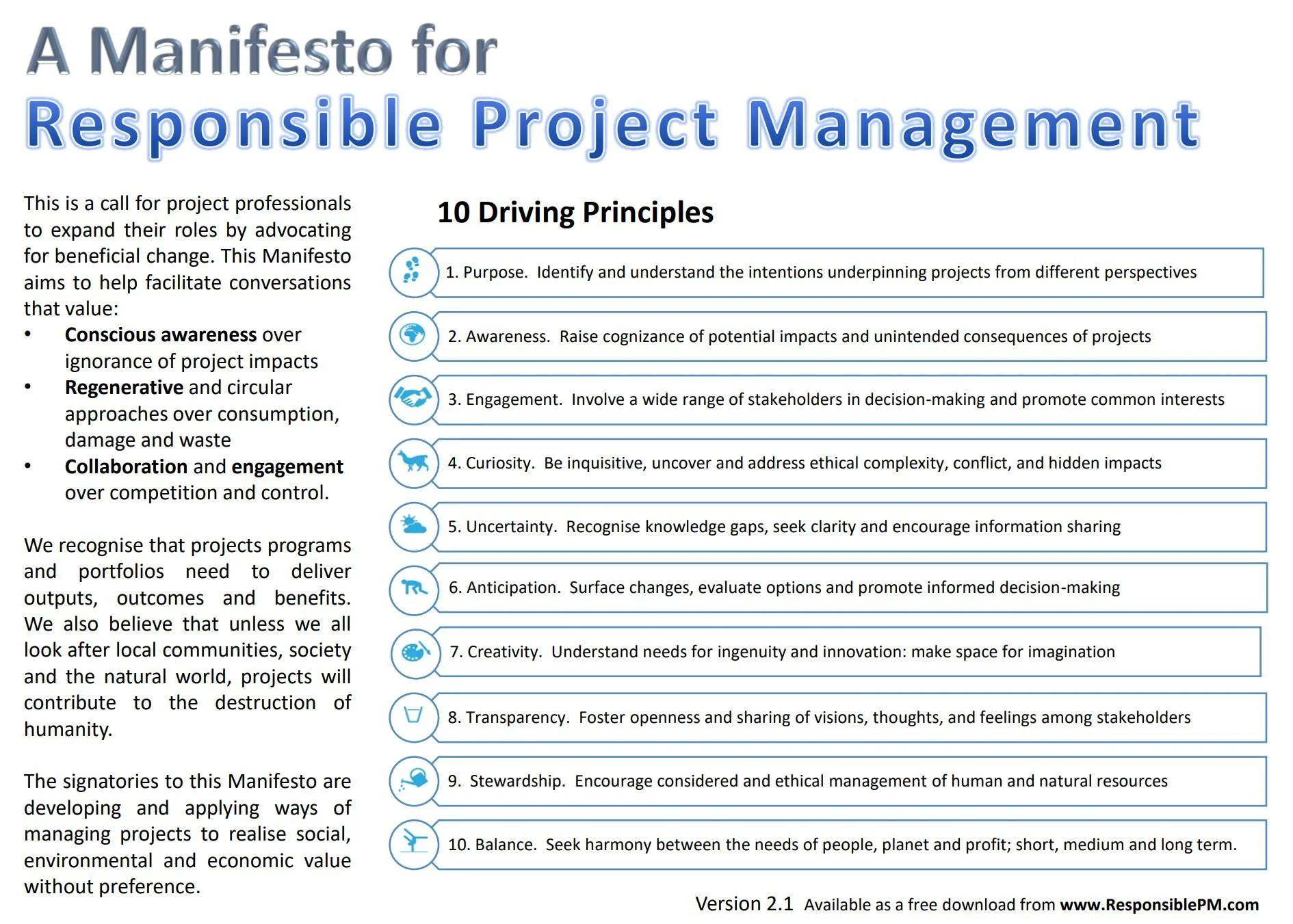 Responsible Project Management - ASP - Association of Sustainability ...