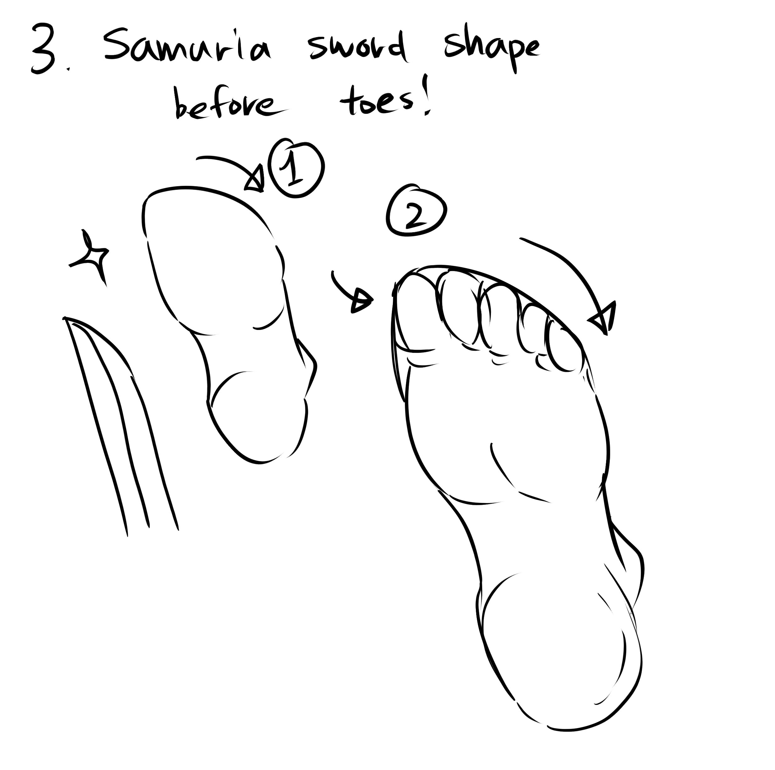 Feet Drawing Tutorial