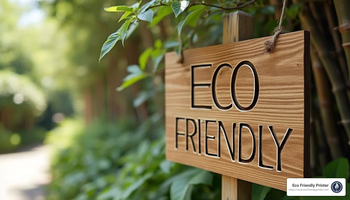Green Signs: The Best Eco-Friendly Signage Solutions — Eco Friendly Printer