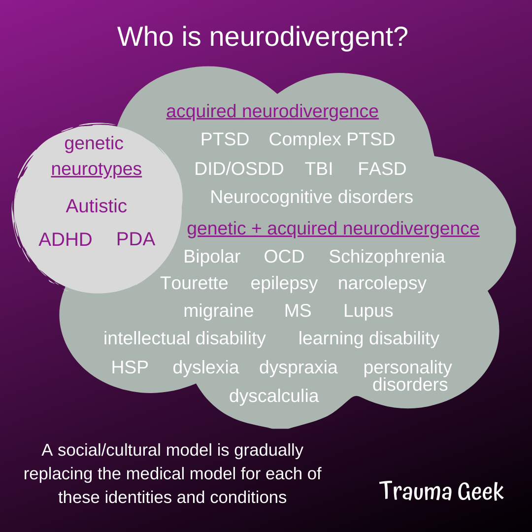 Neurodivergent Identity [graphics] — Trauma Geek