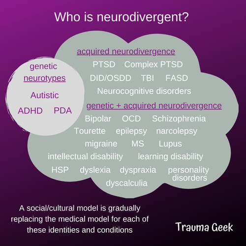 Neurodivergent Identity [graphics] — Trauma Geek